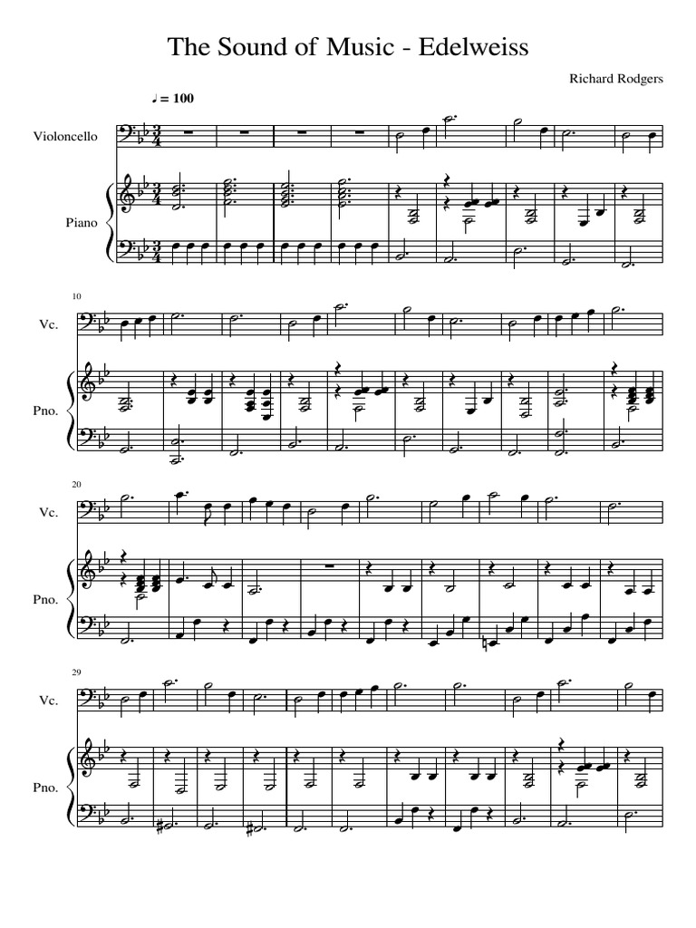 4865439-The Sound of Music - Edelweiss PDF | PDF