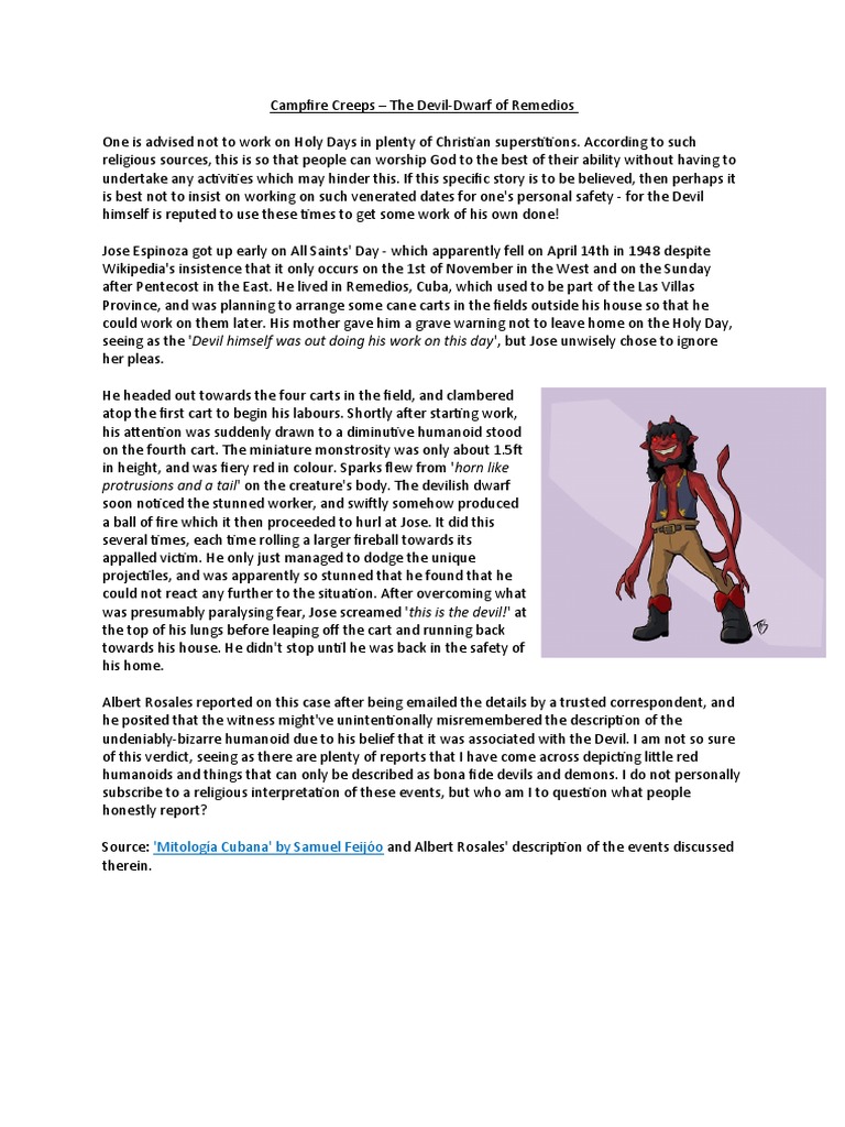 The Devil-Dwarf of Remedios | PDF