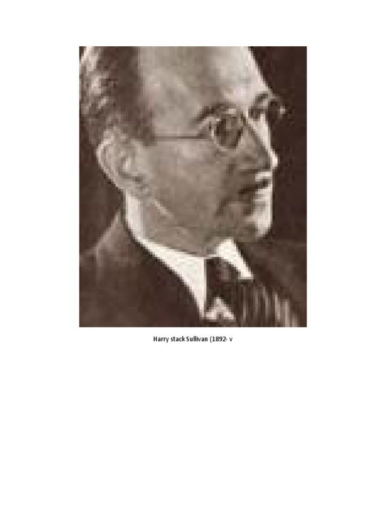 Harry Stack Sullivan (1892-v | PDF | Adolescence | Developmental Psychology