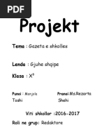 Bisede Letrare: Eposi I Kreshnikeve: Punoi: Anel Golemi | PDF