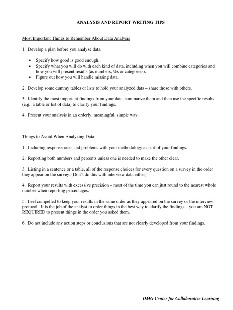 Data Analysis & Report Writing Guide | PDF | Evaluation | Cognition