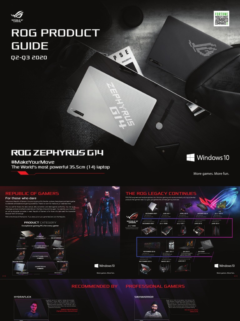 Rog Product Guide | PDF | Laptop | Computer Hardware