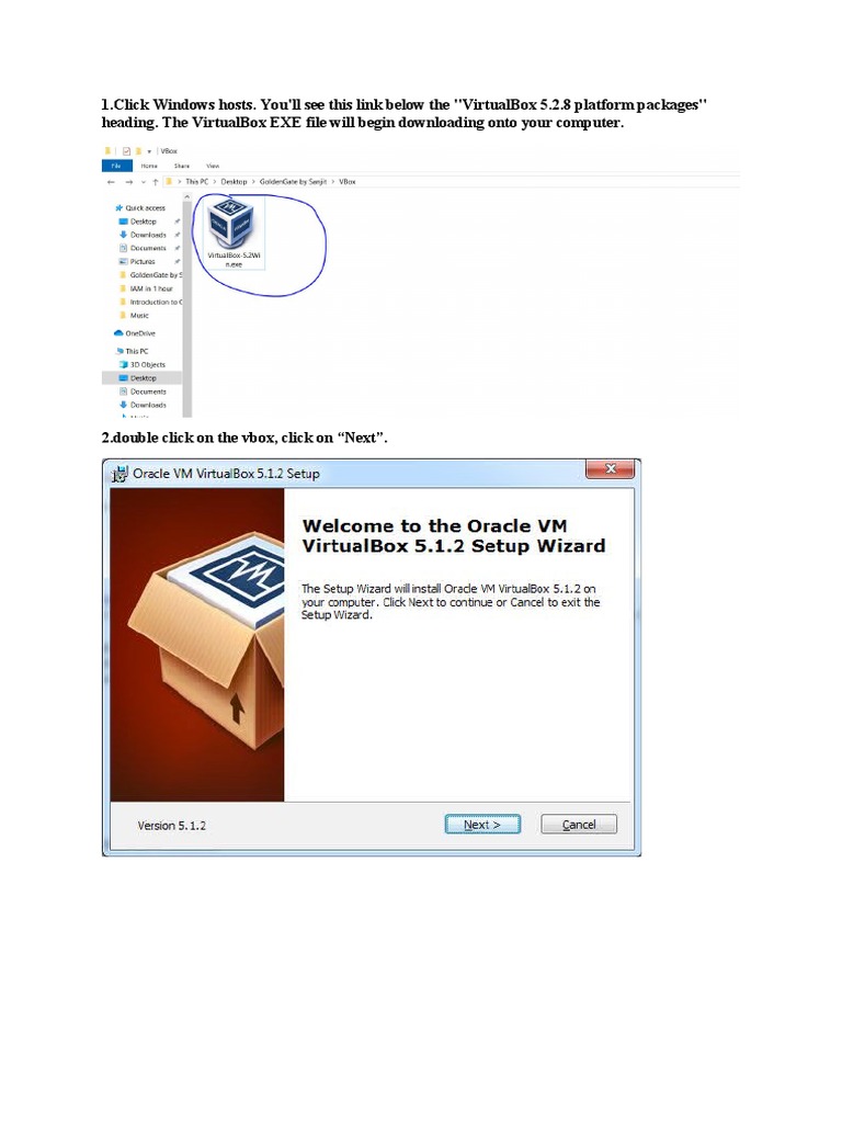 1.3 Vbox Installation Steps | PDF