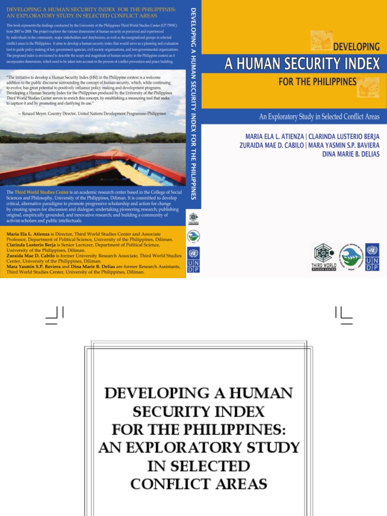 Developing A Human Security Index For The Philippines | PDF | Human ...