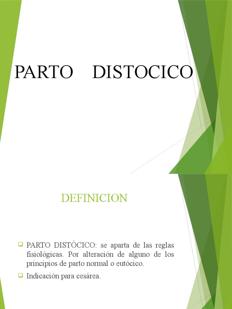 Parto Distócico: Causas y Clasificación | PDF | Parto | Placenta