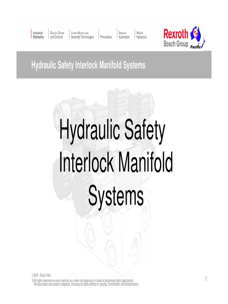 Hydraulic Safety Interlock Manifold Systems | PDF | Valve ...