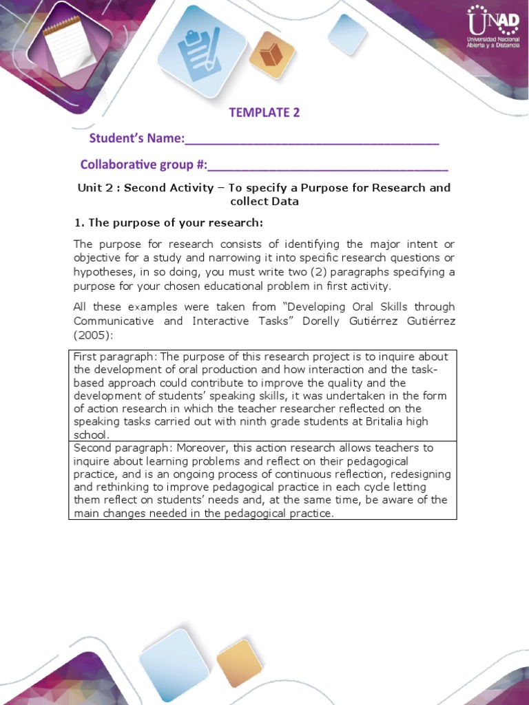 Template 2 Student's Name: - Collaborative Group # | PDF | Action ...