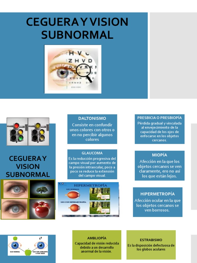 Ceguera y Vision Subnormal | PDF | Percepción visual | Ojo humano