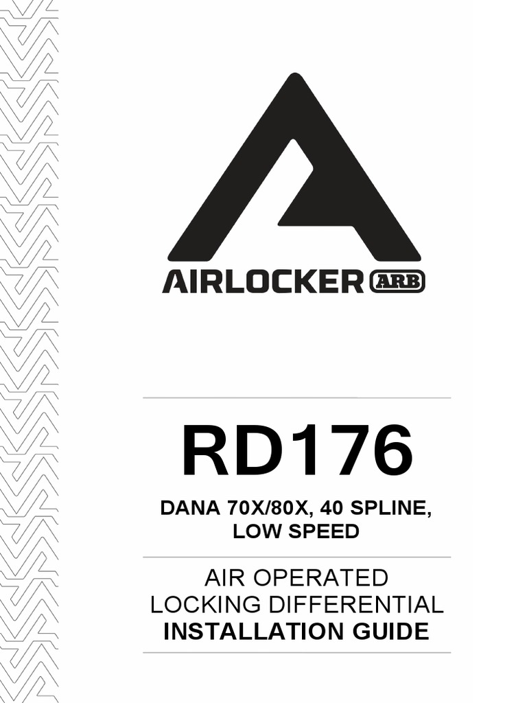 ARB RD176 Manual | PDF | Gear | Bearing (Mechanical)