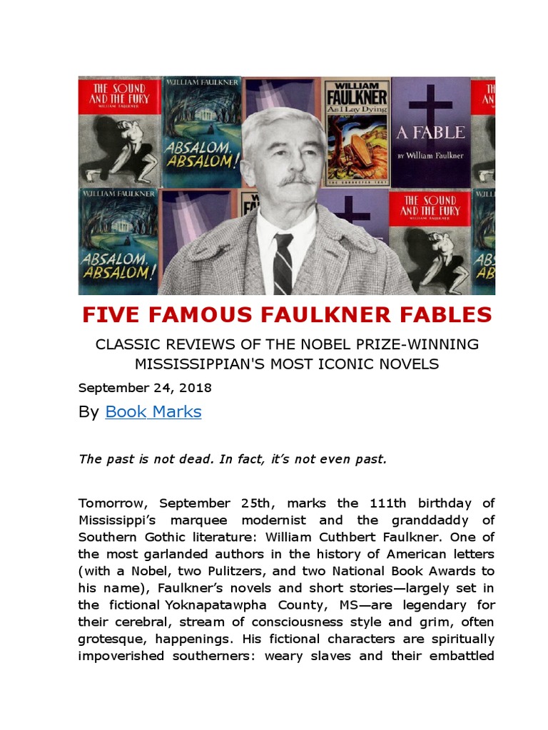 Five Famous Faulkner Fables | PDF | William Faulkner