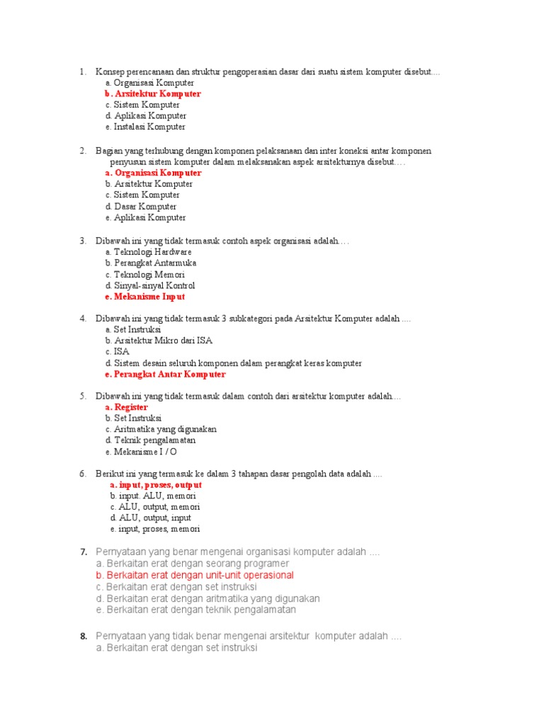 Soal Pat Siskom X 1920 | PDF