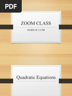 Flow Chart Solving A Quadratic Equation | PDF