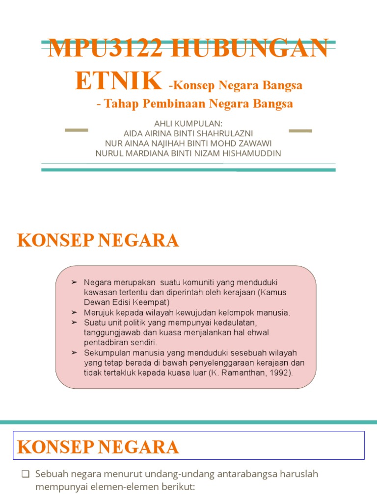 Konsep Negara Bangsa | PDF