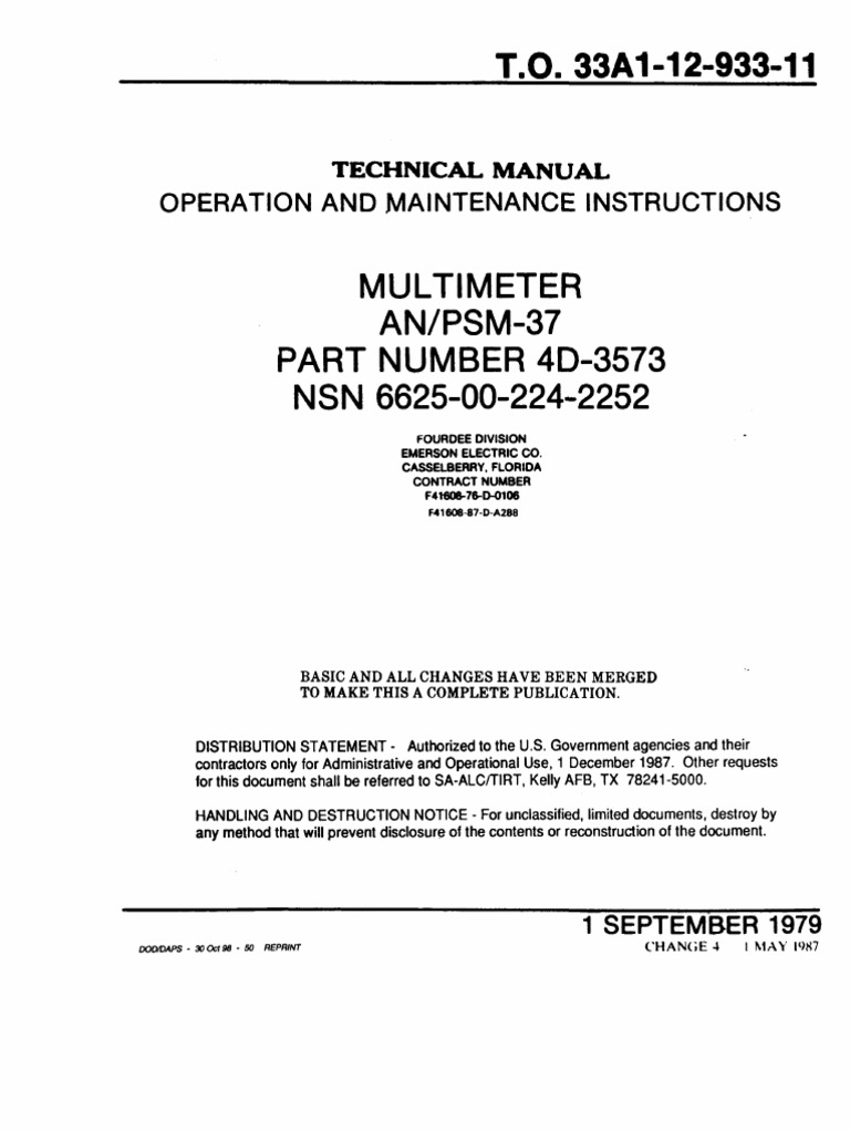 Multimeter: Number NSN | PDF | Resistor | Amplifier