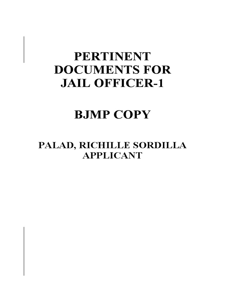 Pertinent Documents Cover Page | PDF
