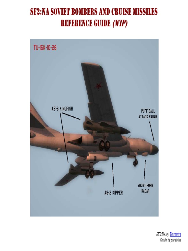 Sf2:Na Soviet Bombers and Cruise Missiles Reference Guide | PDF ...