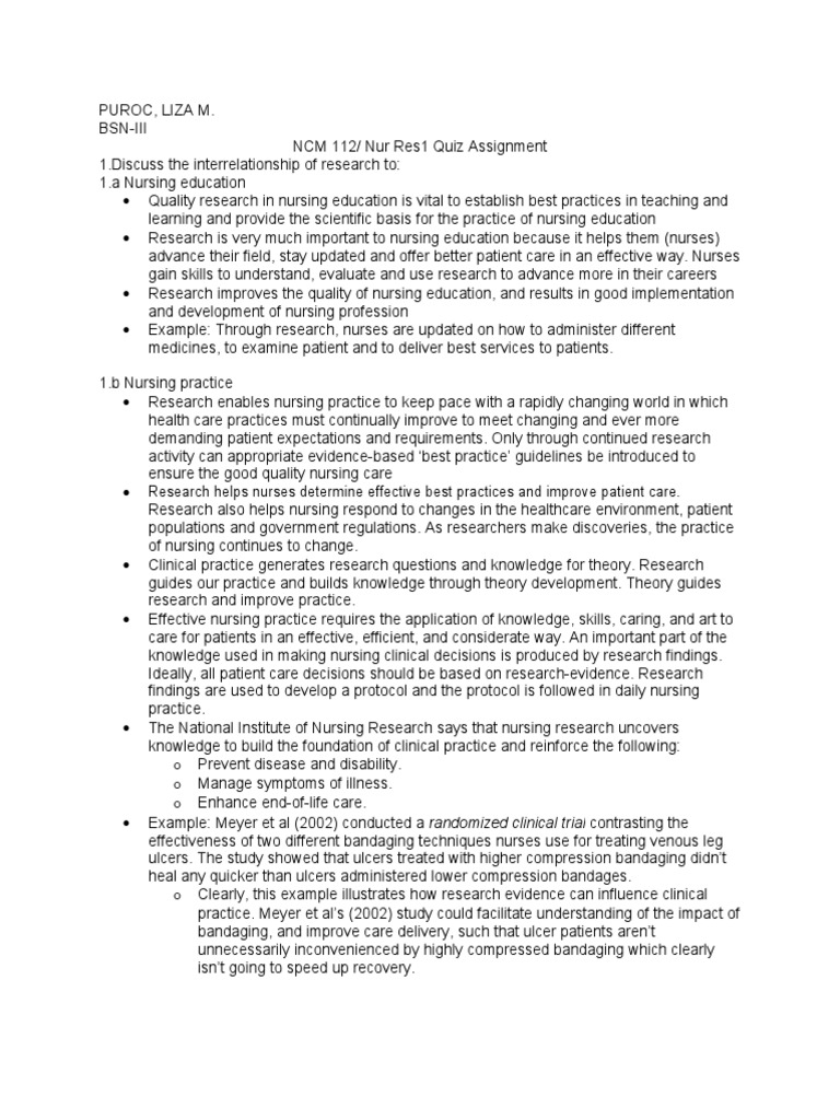 Research Helps Nurses Determine Effective Best Practices and Improve ...