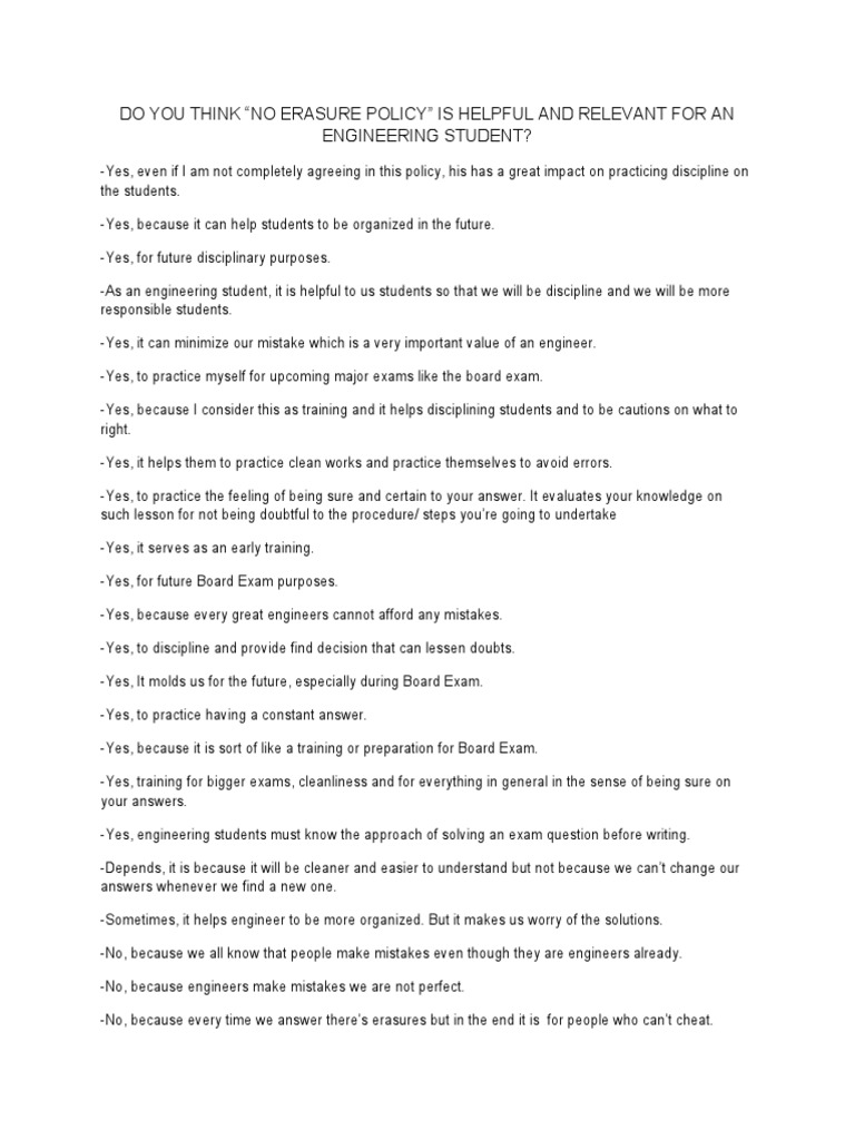 Do You Think "No Erasure Policy" Is Helpful and Relevant For An ...