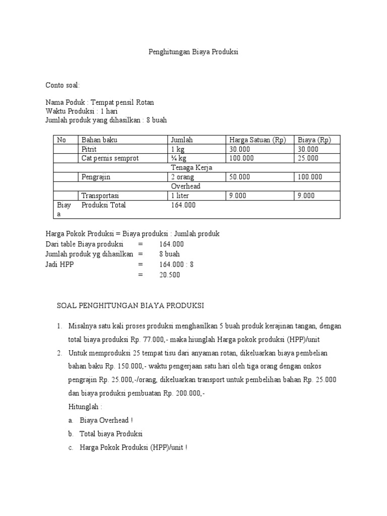 Materi HPP Kls X | PDF