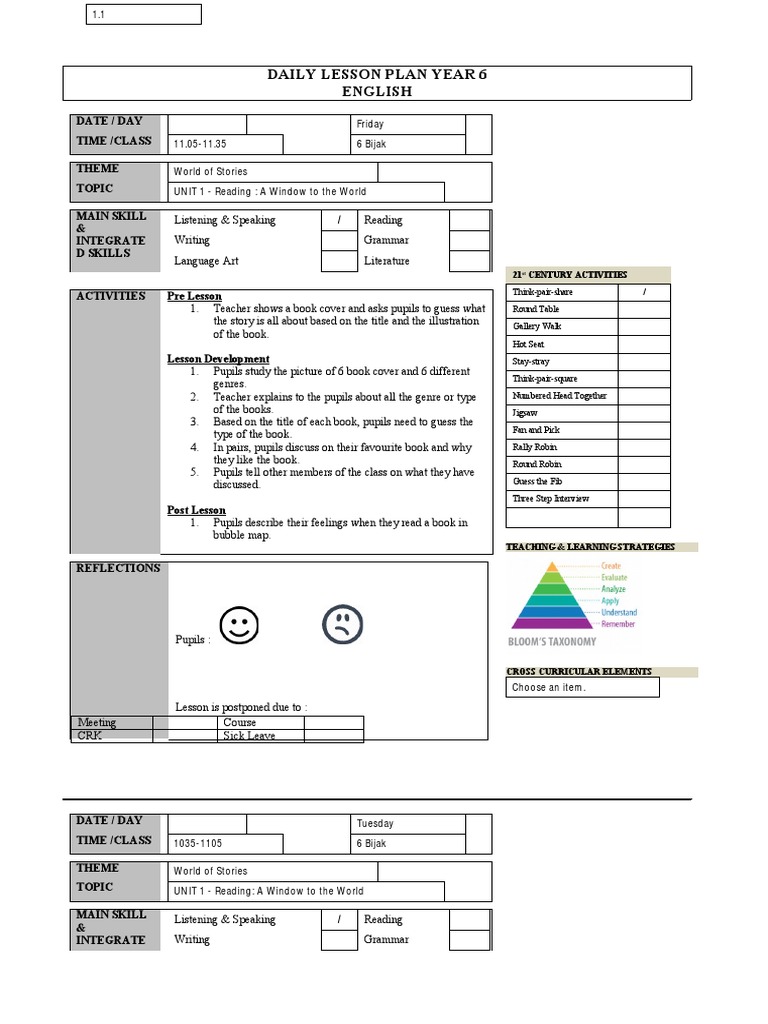 Y6 Reading A Window To The World | PDF | Lesson Plan | Reading ...