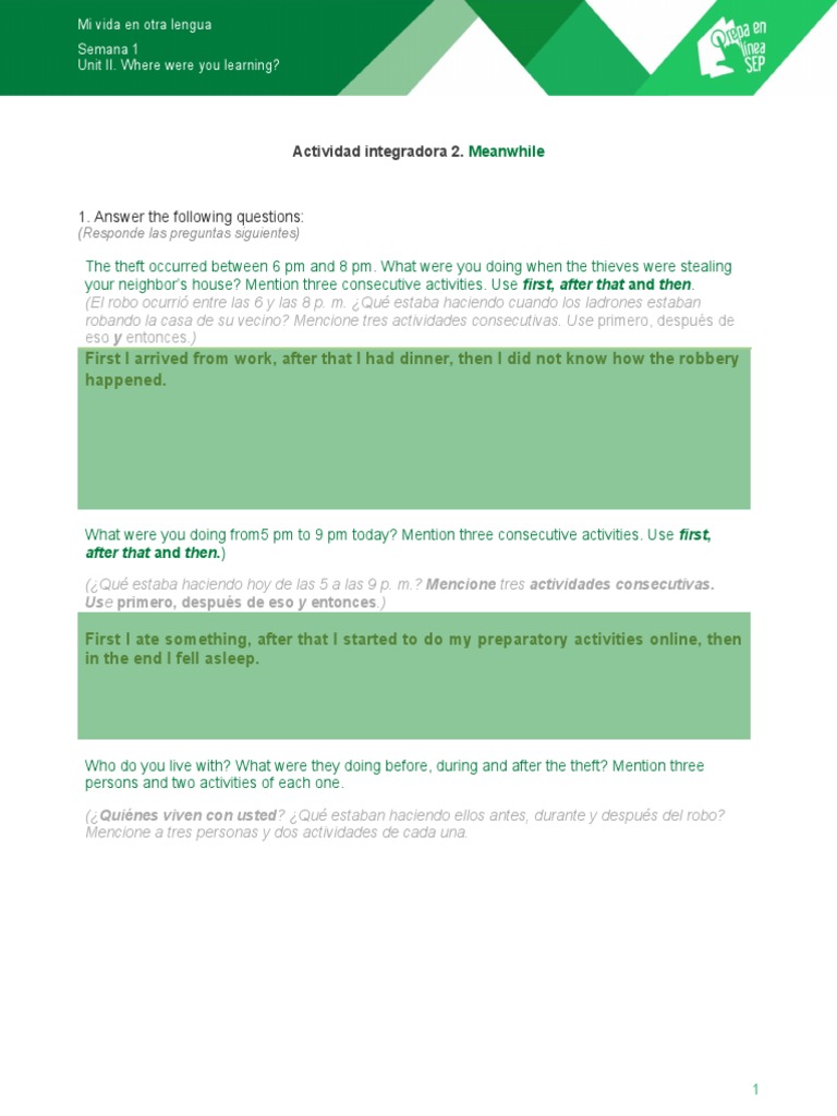 Actividad Integradora 2, Módulo 7 | PDF