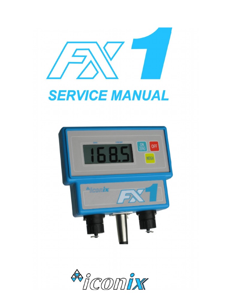 Indicador Iconix FX1 en Español PDF | PDF | Balanza | Kilogramo