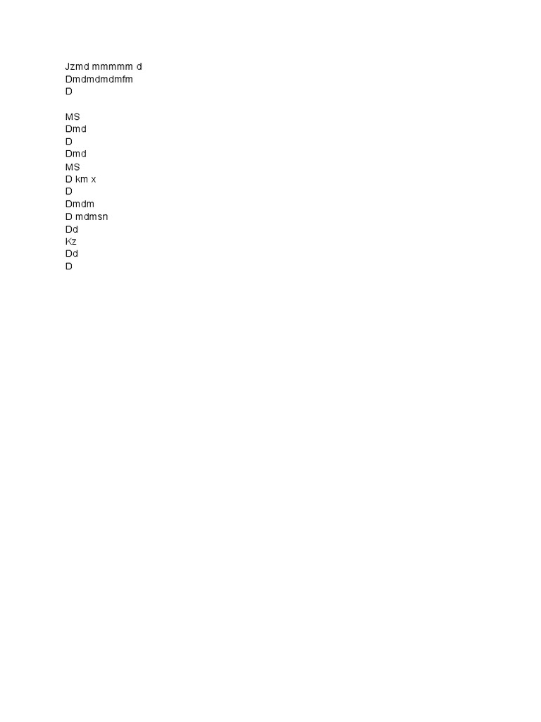 JZMD MMMMM D DMDMDMDMFM D MS DMD D DMD MS DKMX D DMDM D MDMSN DD KZ DD ...
