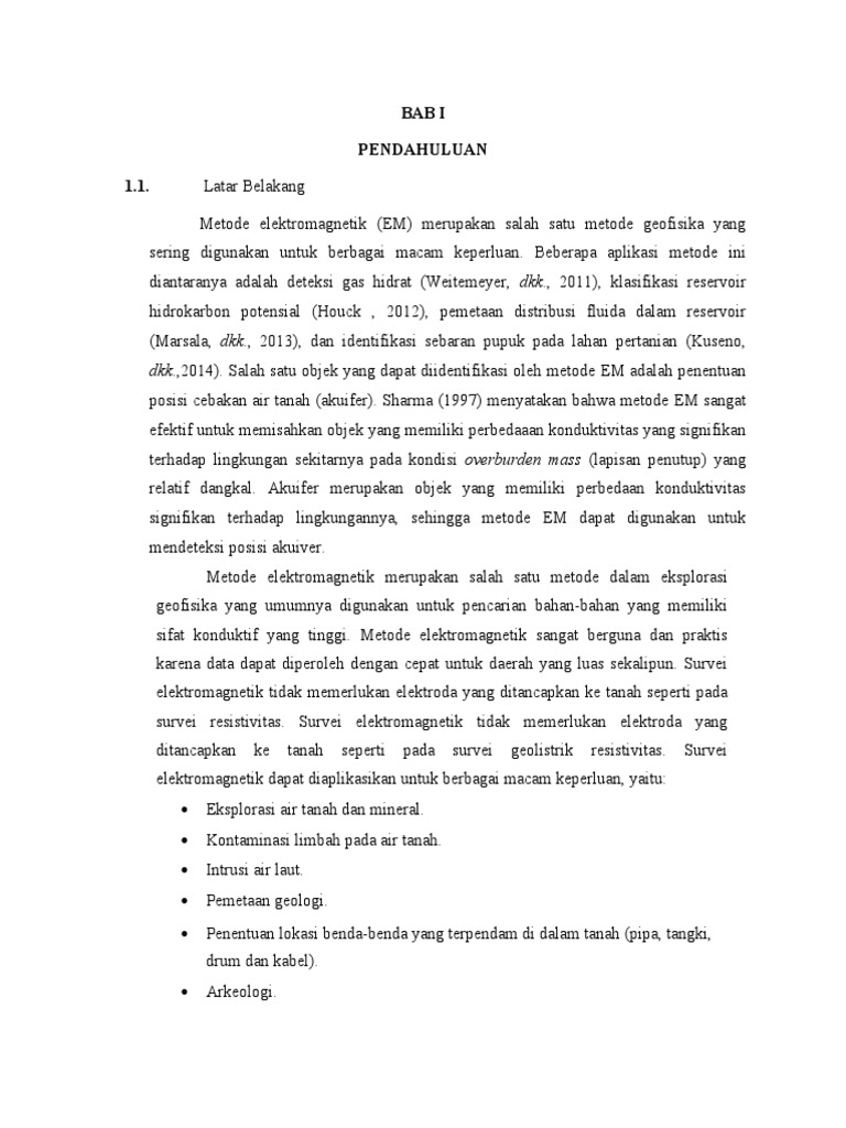 Metode Elektromagnetik untuk Eksplorasi Geofisika | PDF | Sains & Matematika
