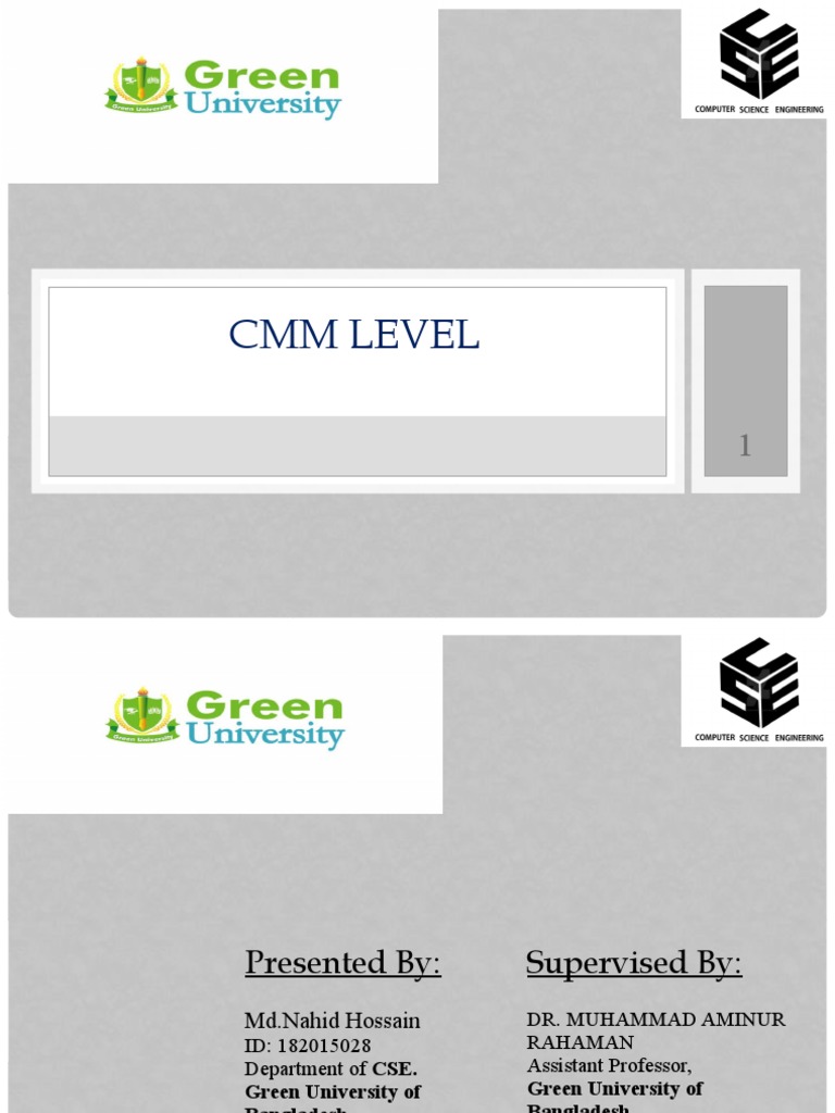 CMM Level | PDF | Information Technology Management | Systems Engineering