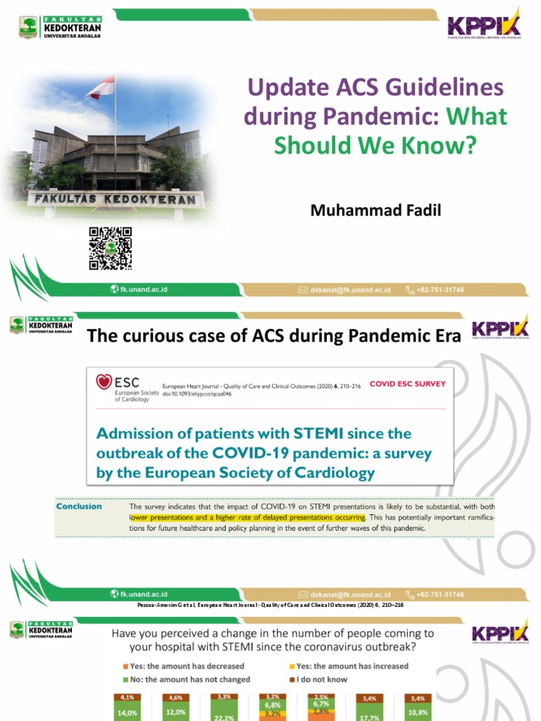 Update ACS Guidelines During Pandemic | PDF | Myocardial Infarction | Heart