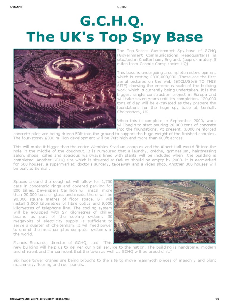 G.C.H.Q. The UK's Top Spy Base | PDF | Surveillance | National Security