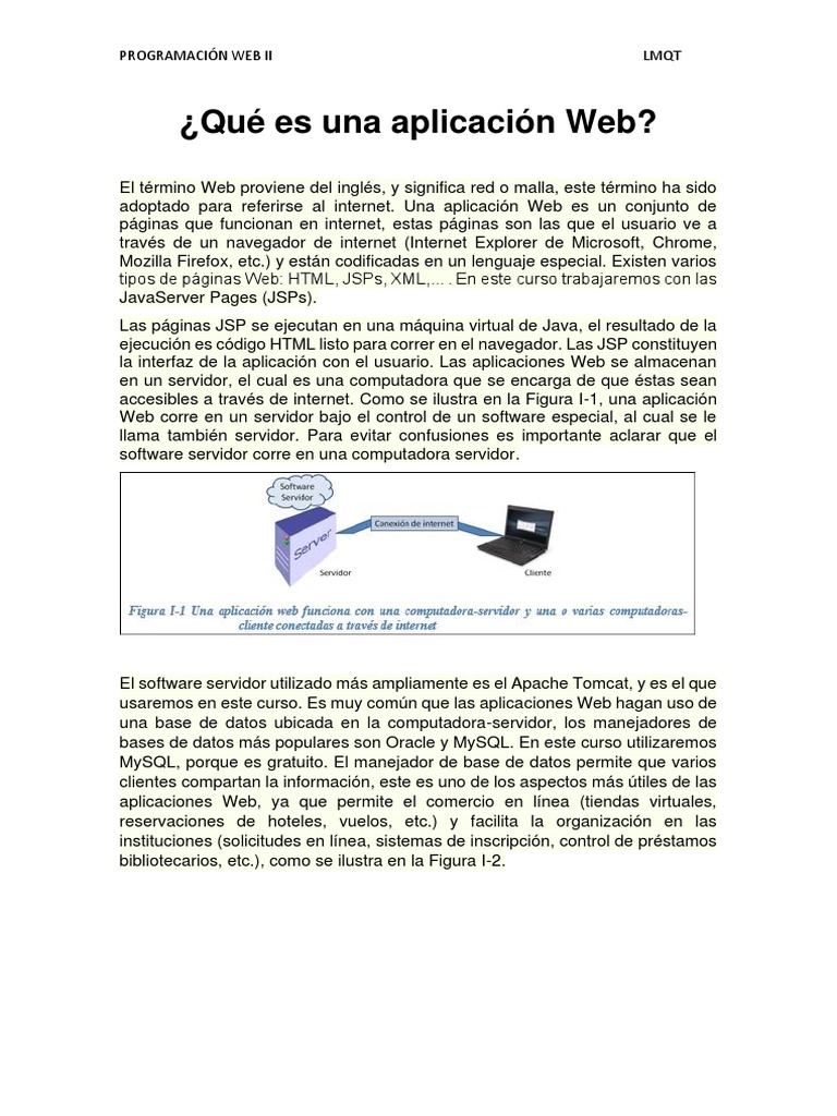 Qué Es Una Aplicación Web | PDF | Páginas del servidor Java | Servlet Java