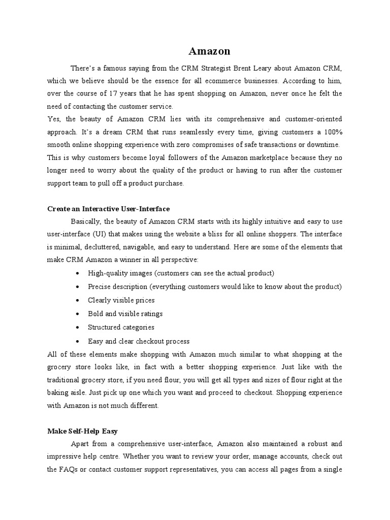 CRM Amazon and Apple | PDF | Customer Relationship Management | Apple Inc.