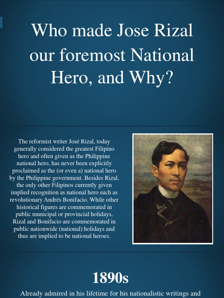 Who Made Jose Rizal Our Foremost National Hero, and Why PDF | PDF ...