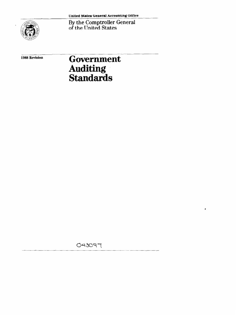 Government Auditing PDF | PDF | Audit | Internal Control