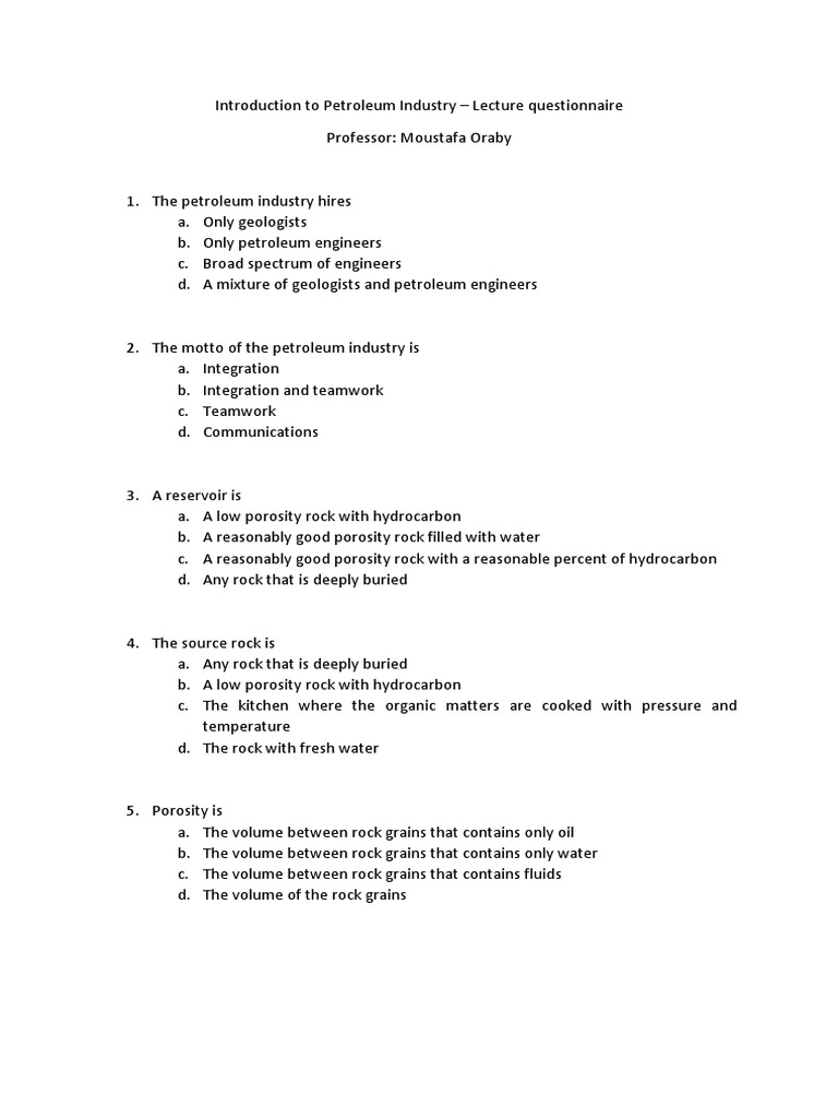 Overview of Petroleum Industry Basics | PDF