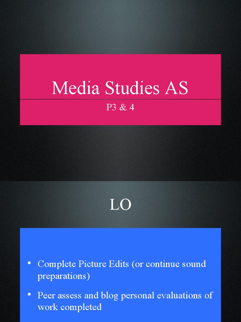 Media Studies: Sound Editing Guide | PDF