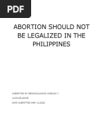 A Position Paper On Legalization of Abortion in The Philippines | PDF ...