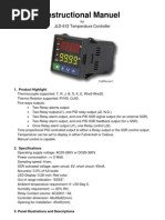 Manual 111010 XMT1000 Temperature Controller | PDF | Relay | Thermocouple