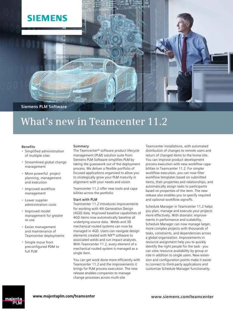What's New in Teamcenter 11.2: Siemens PLM Software | PDF | Product ...