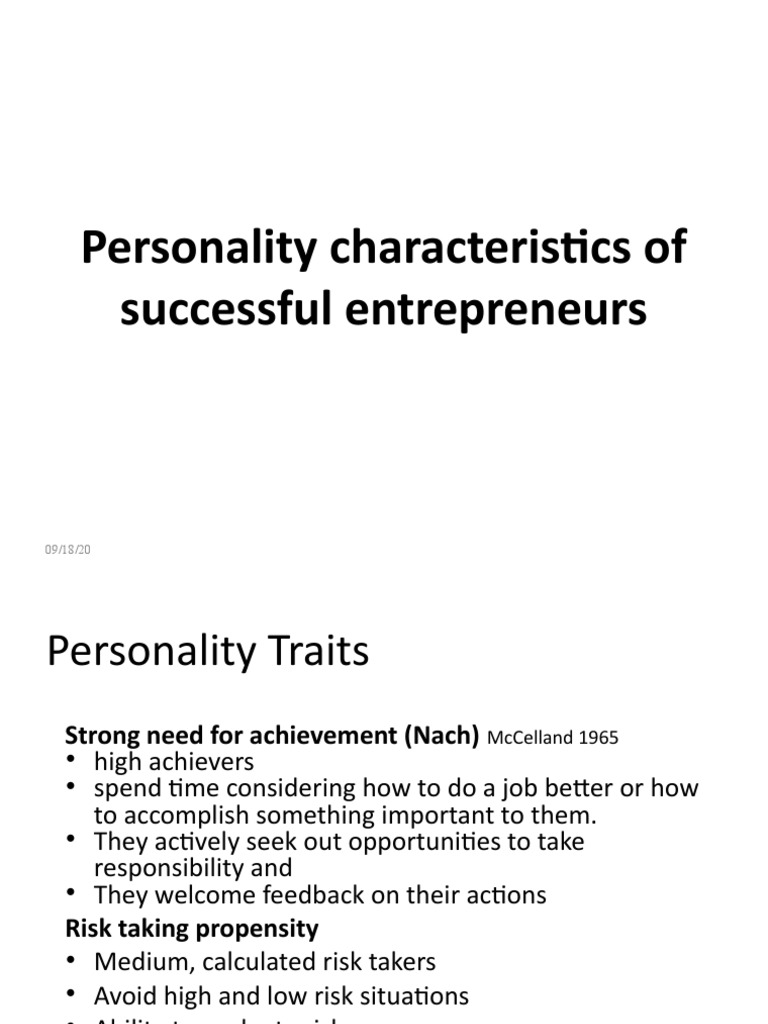 Traits of Successful Entrepreneurs | PDF | Entrepreneurship | Creativity