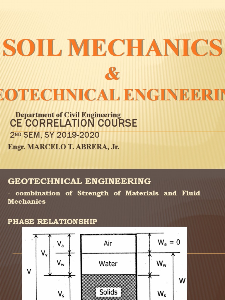 Geotechnical Engineering Pdf Physics Soil Mechanics