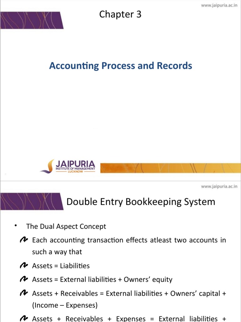 Accounting Process Overview for Class 11 | PDF | Debits And Credits ...