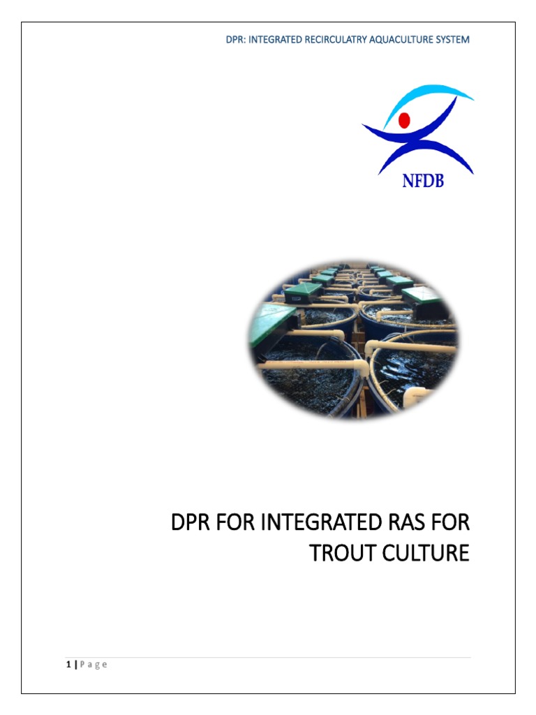 Model DPR & Application Form For Integrated RAS PDF | PDF | Rainbow Trout | Aquaculture