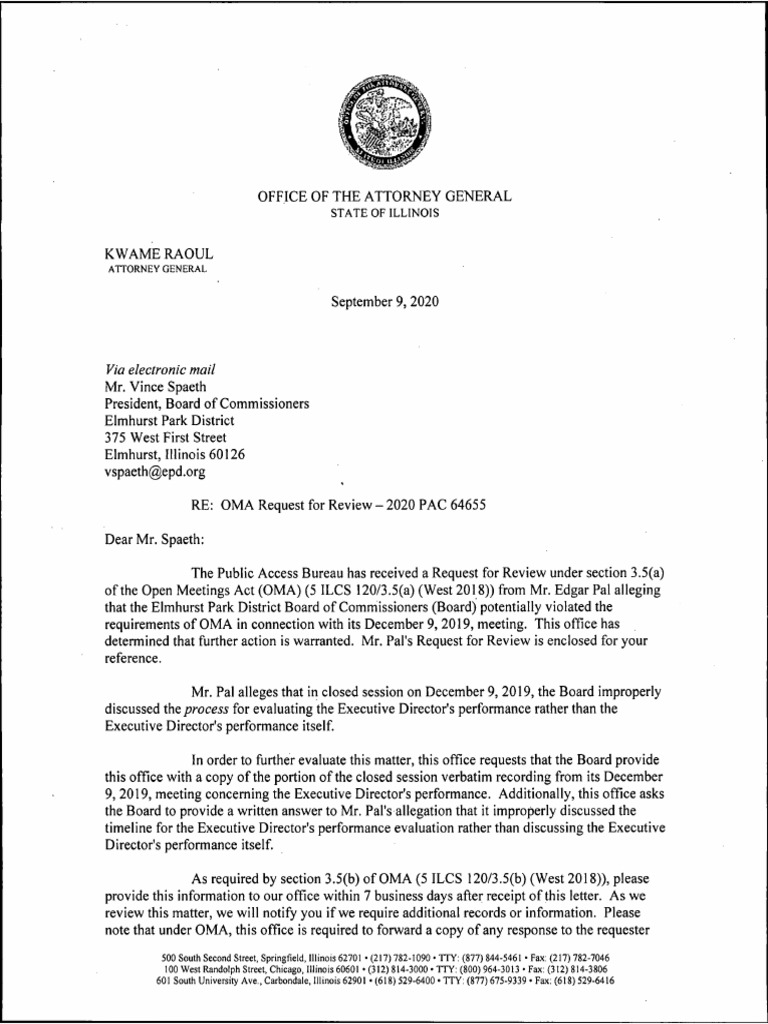 Edgar Pal Open Meetings Act Complaint | PDF | Freedom Of Information ...