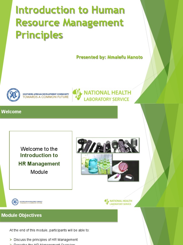 Introduction To Human Resource Management Principles | PDF | Competence ...
