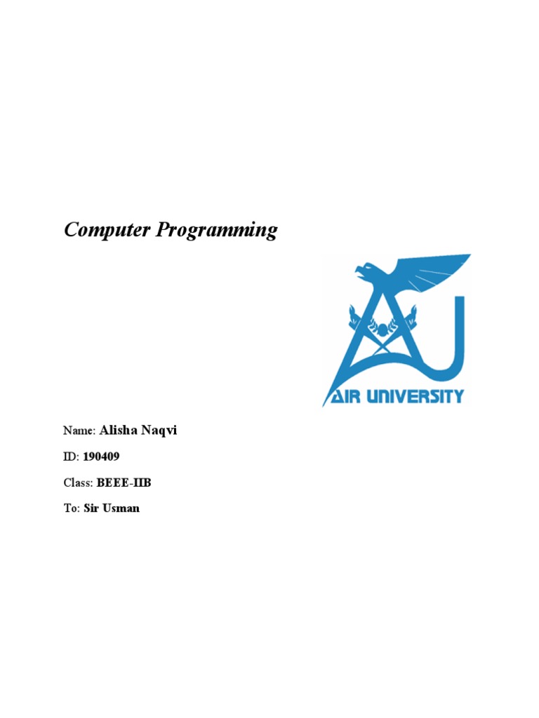 Computer Programming Basics - C++ Code Examples | PDF