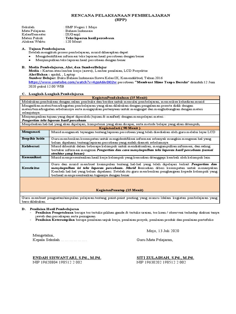RPP Dan Modul P5 | PDF