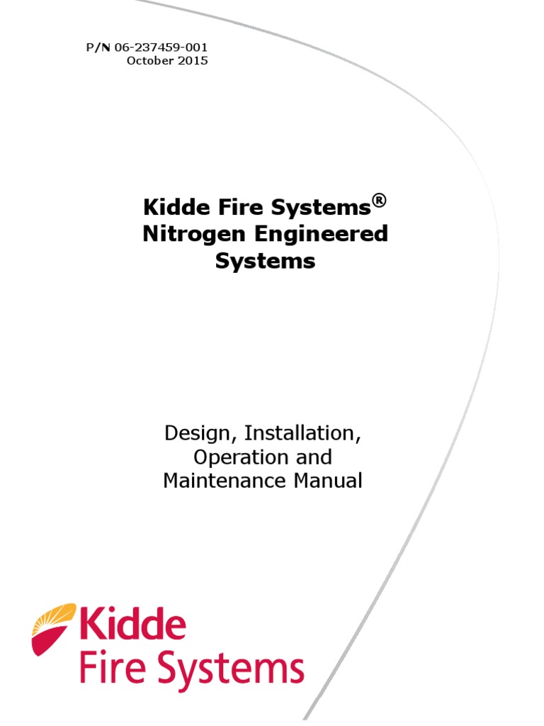 Kidde Fire Systems Nitrogen Engineered Systems: Design, Installation ...