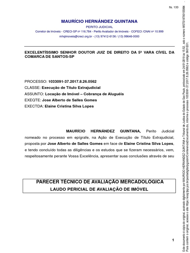 Exemplo PTAM | Download grátis PDF | Valor de mercado | Mercado (economia)